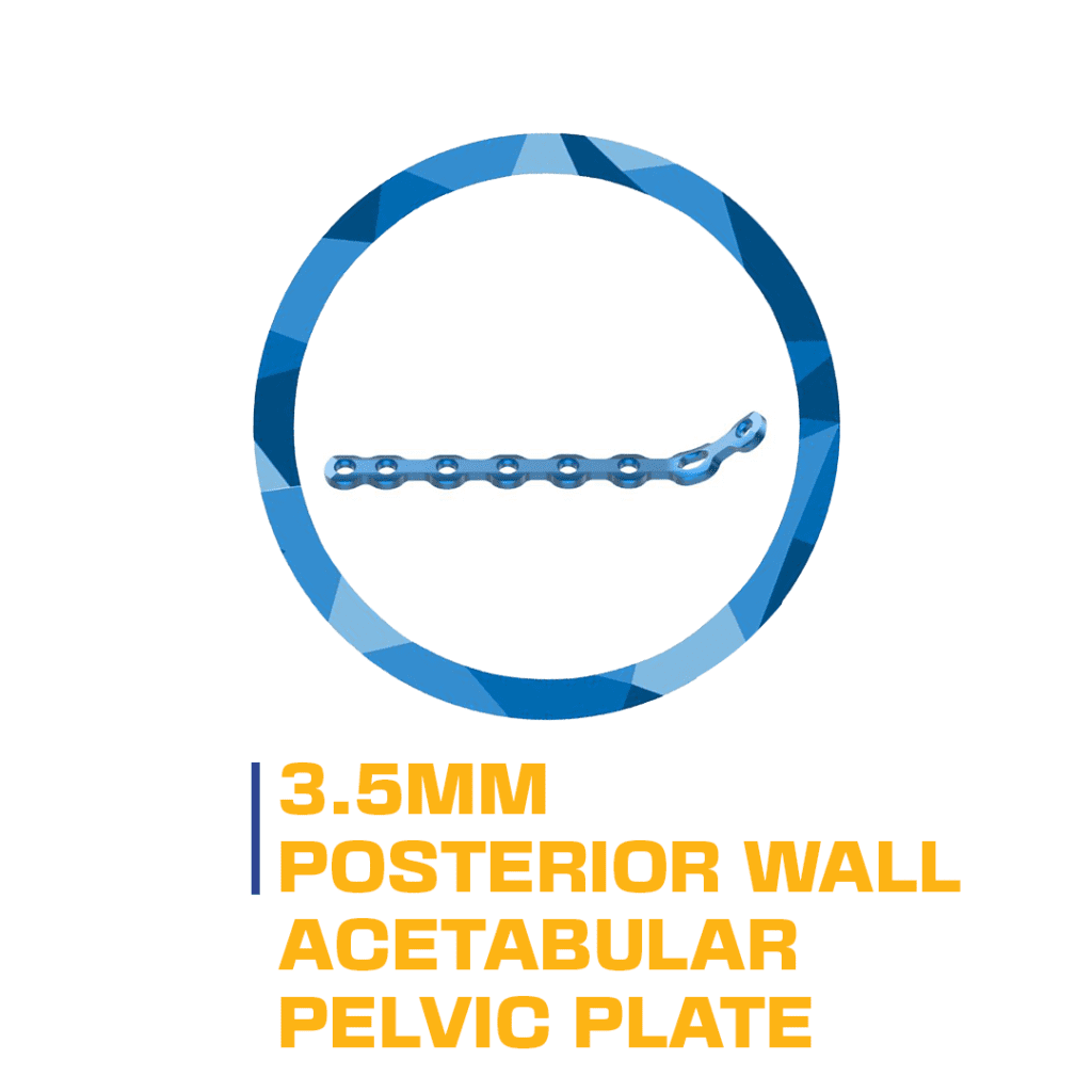 3.5mm Posterior Wall Acetabular Pelvic Plate - Orthopedic SS